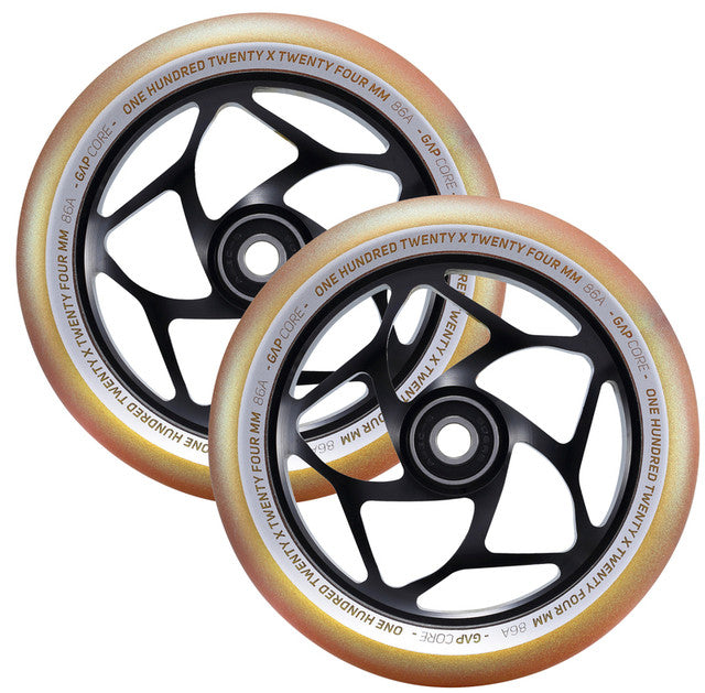 ENVY 120MM GAP CORE WHEEL PAIR - BLACK/GOLD – US Pro Scooters