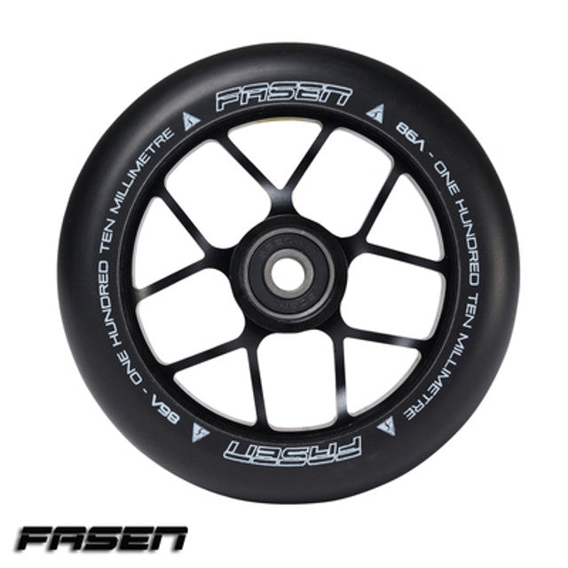 Fasen 110mm Jet Wheel Black Core/Black PU – US Pro Scooters