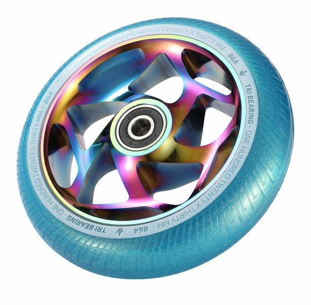 ENVY - 120MM X 30MM TRI BEARING WHEEL PAIR - OIL SLICK/TEAL – US Pro ...